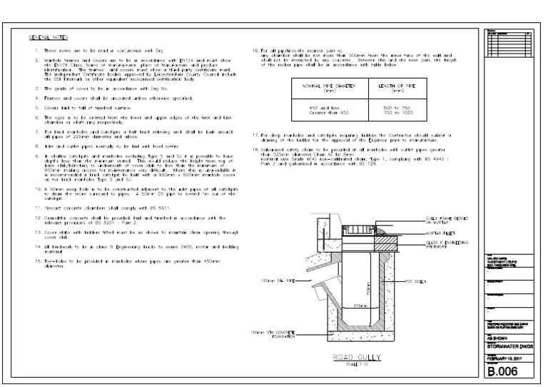 Stormwater Catchpit DWG 2 | PDF