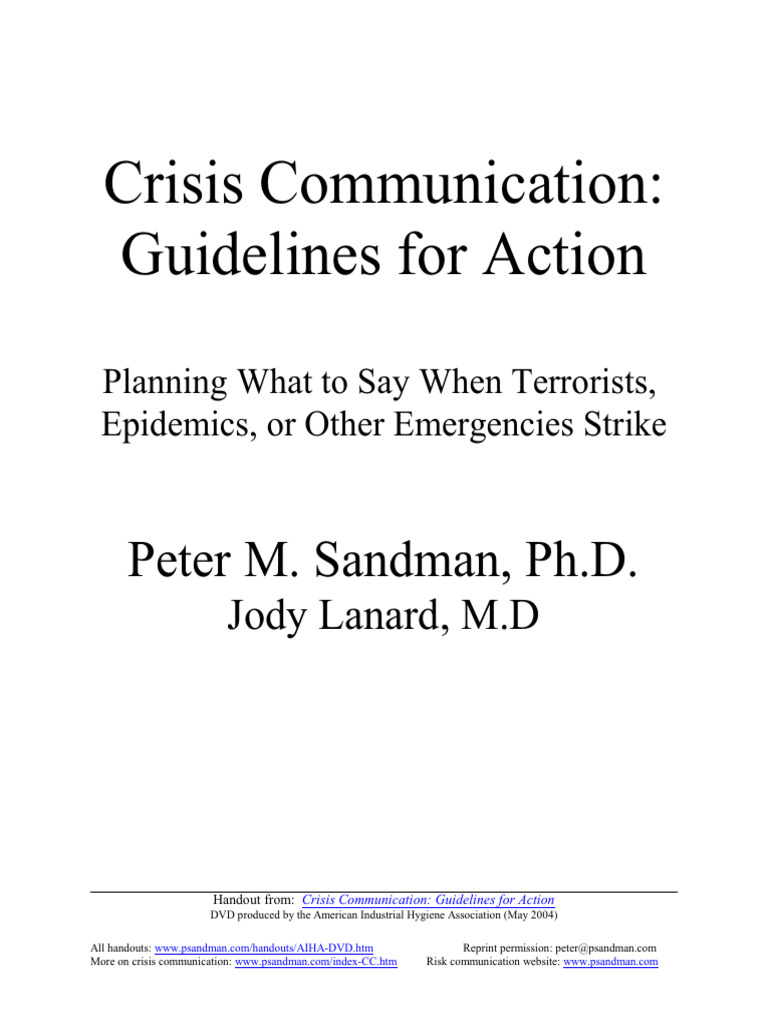 AIHA Book | PDF | Risk | Communication