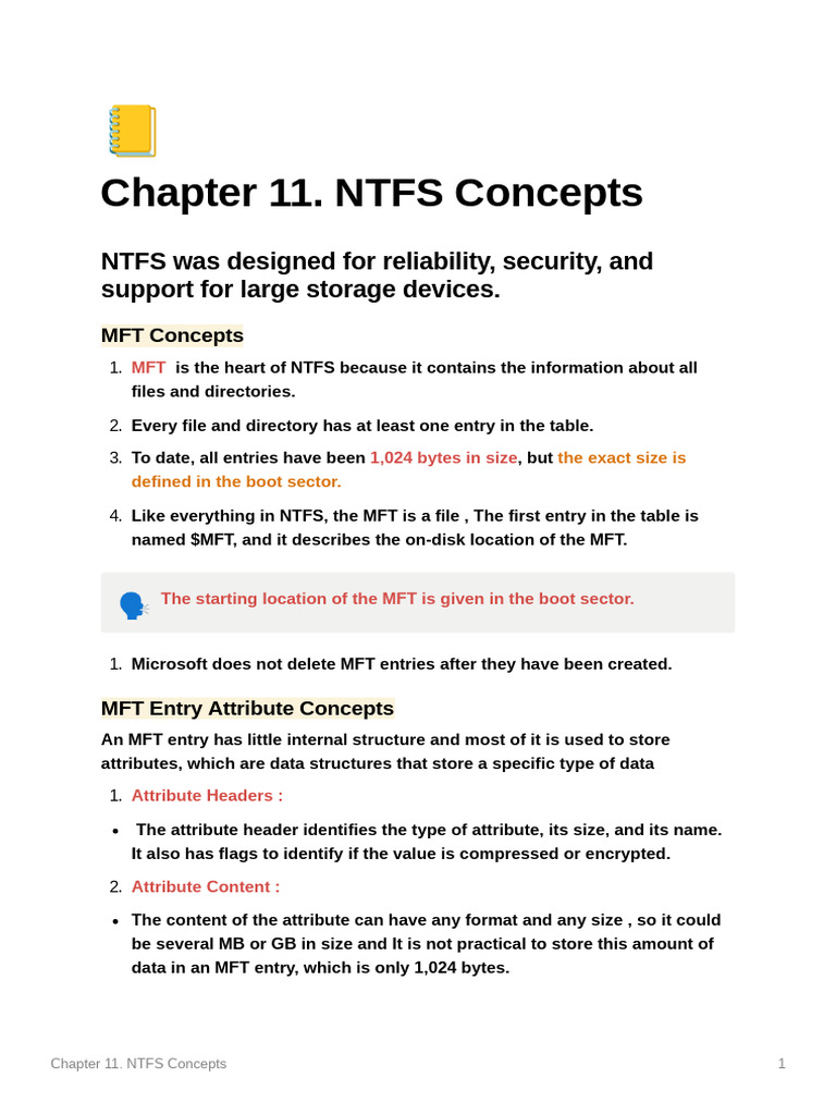 Chapter 11 NTFS Concepts 1695602749 | PDF | Computer File | Utility Software