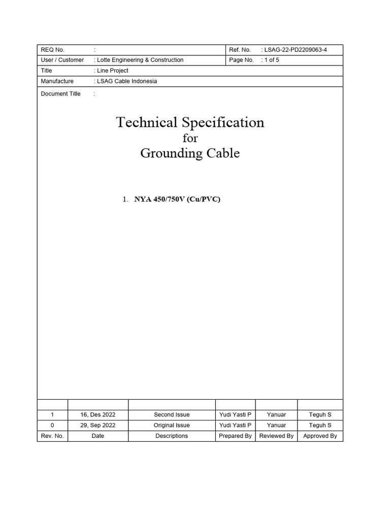 Technical Specification - Grounding - WP4 | PDF | Insulator ...