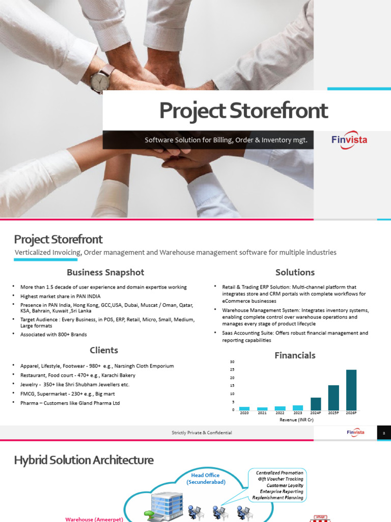 Project Storefront Teaser | PDF | Point Of Sale | Enterprise Resource ...