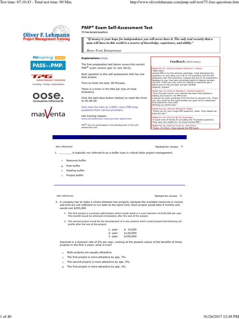 Test Time - 07 - 10 - 43 - Total Test Time - 90 Min. | PDF | Project ...