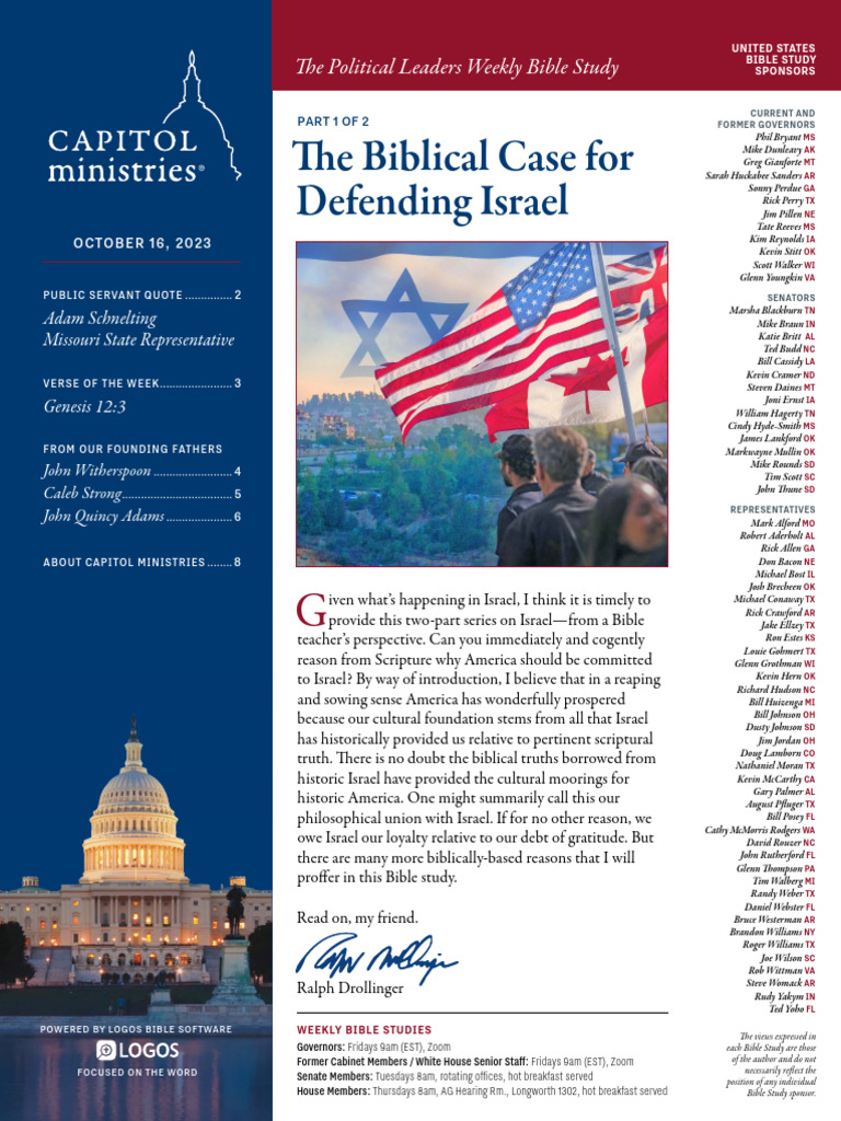 The Biblical Case For Defending Israel-Part1-ClM-2023 | PDF | Covenant ...