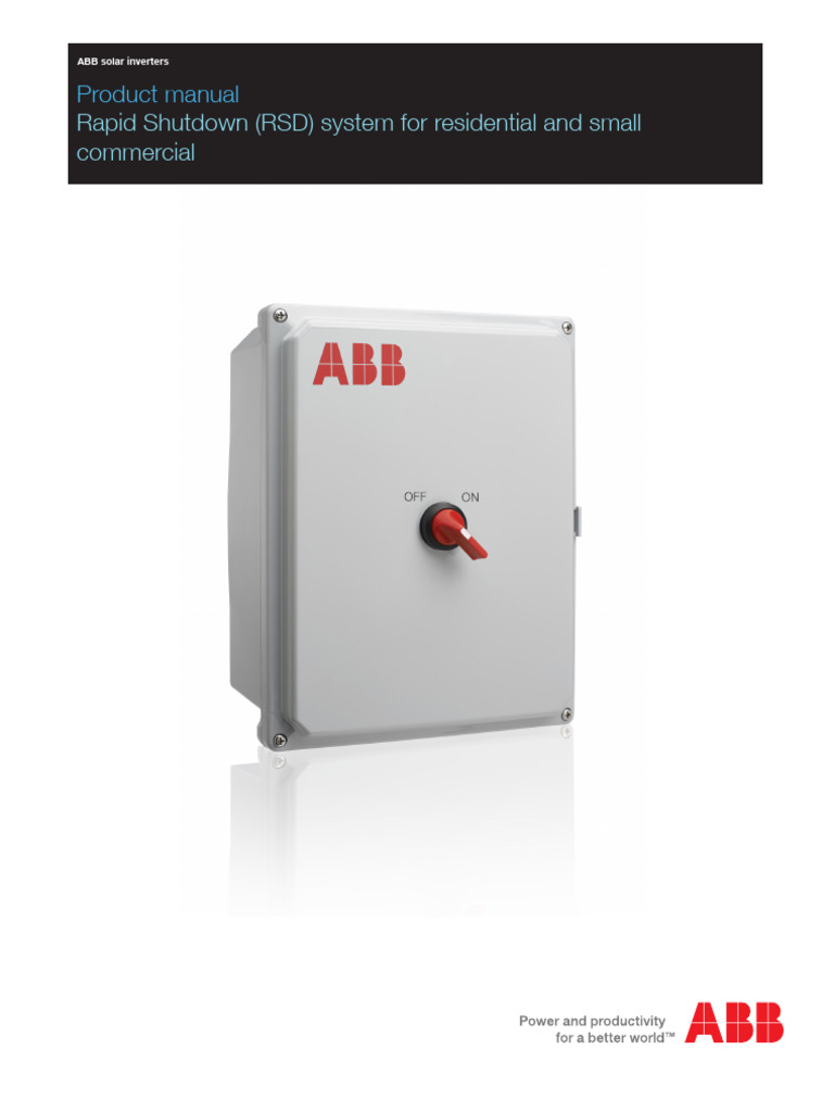 Rapid Shutdown Product Manual BCG.00884.0AP revAC | PDF | Photovoltaic System | Electrical Wiring