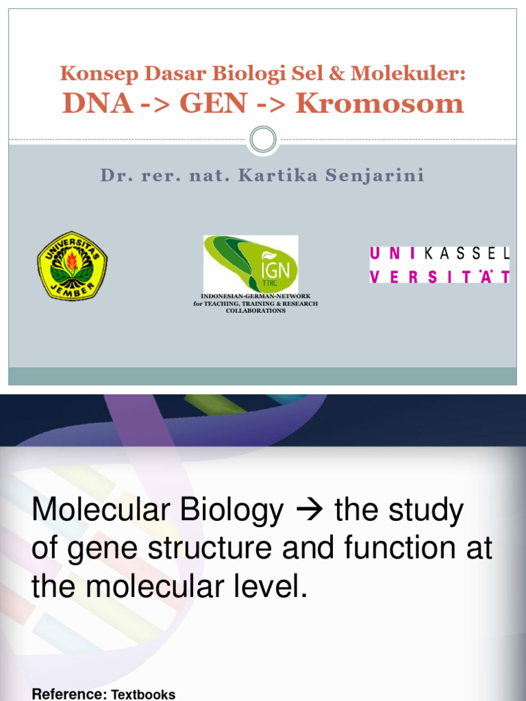 Konsep Dasar Biologi Sel & Molekuler | PDF | Dna | Genetics