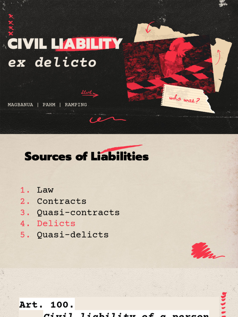 Civil Liability | PDF | Defamation | Legal Liability