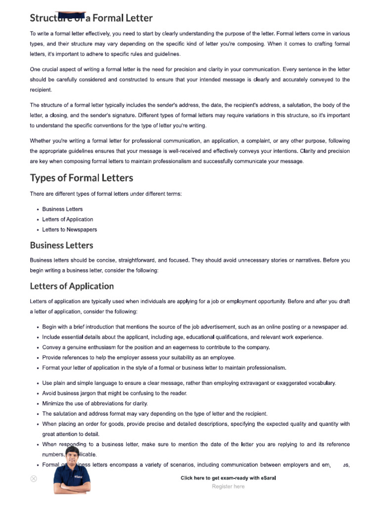Formal Letter | PDF