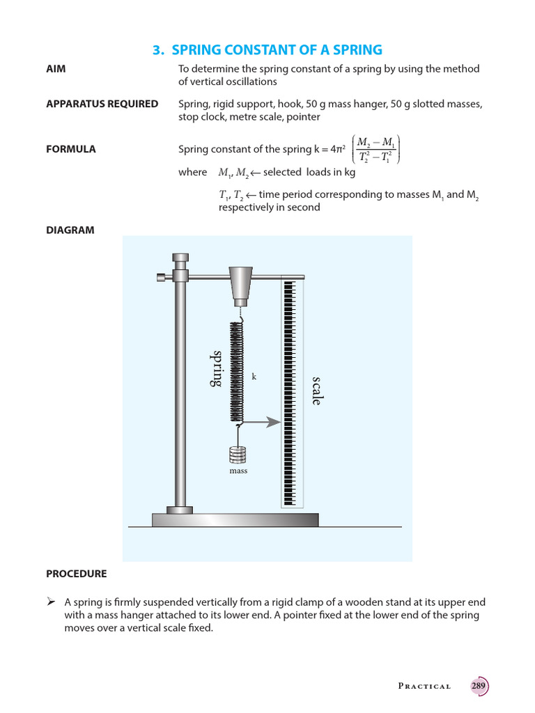 Physics Lab Experiments Guide | PDF | Pendulum | Tension (Physics)