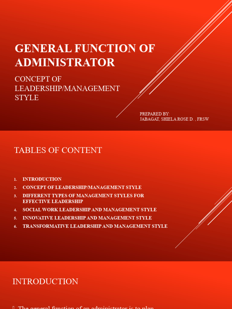 Leadership and Management Styles Explained | PDF | Leadership ...