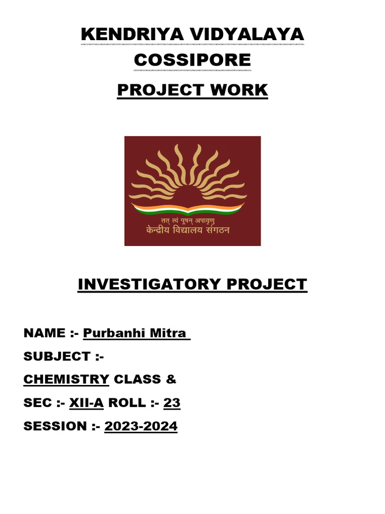 Chem Ip Project | PDF | Food Preservation | Chemical Substances