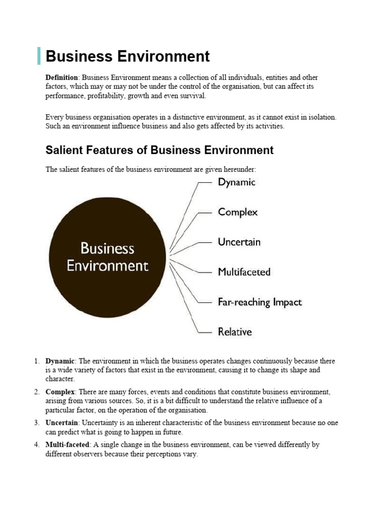 Business Environment | PDF | Marketing | Business