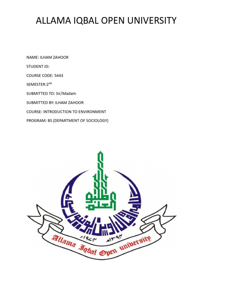 INTRODUCTION TO ENVIRONMENT ASSIGNMENT 1 | PDF | Greenhouse Effect | Food Web