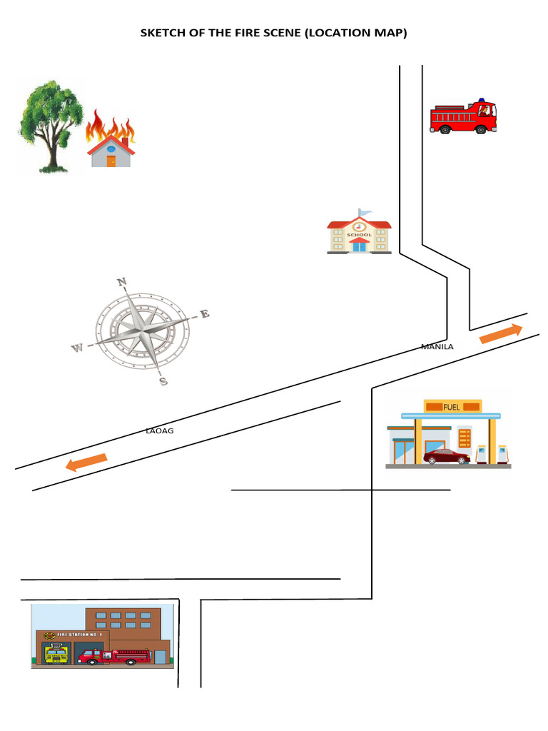 Sketch of The Fire Scene | PDF