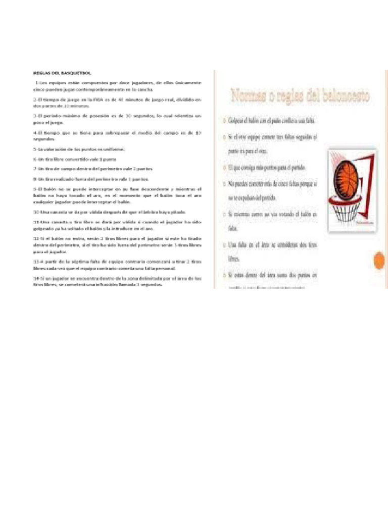 Reglas de Basquet | PDF