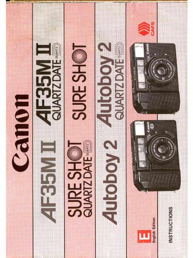 Canon Autoboy 2 Good | PDF