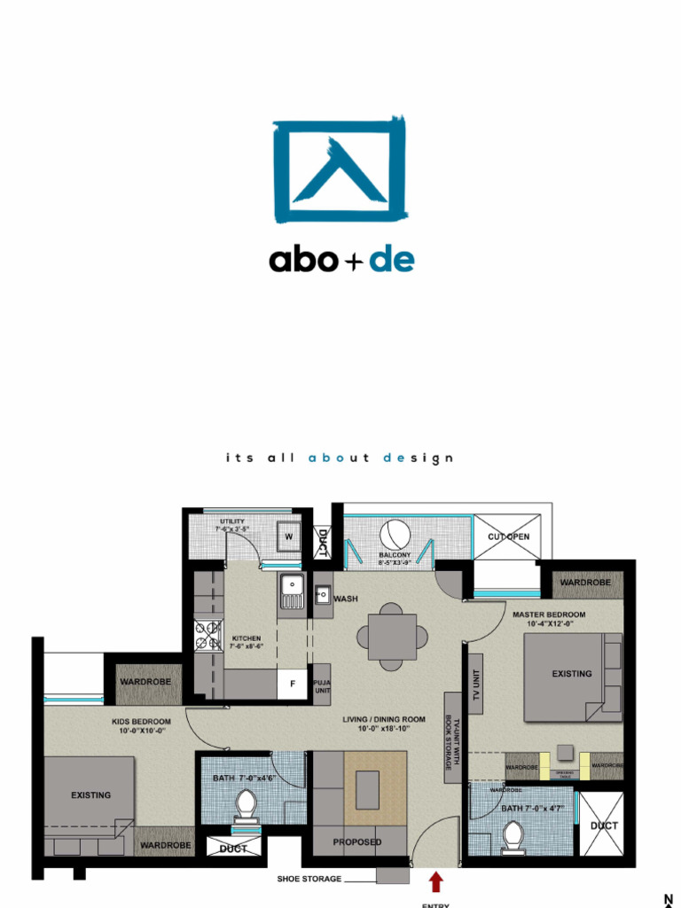 Oxygen Interiors - MR - Sabraish - D407 - Furniture Layout | PDF