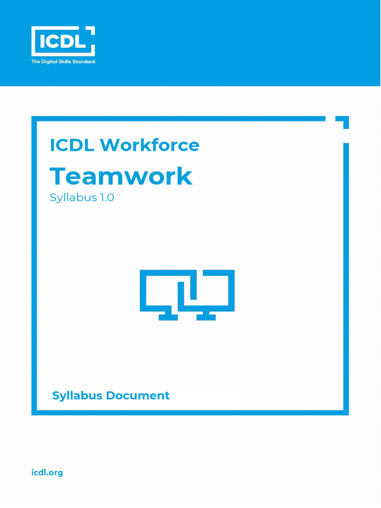 ICDL Teamwork Syllabus 1.0 | PDF | Web Conferencing | Social Media ICDL Teamwork Syllabus 1.0 | PDF | Web Conferencing | Social Media