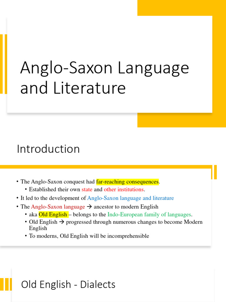 4-Anglo-Saxon Literature | PDF | Beowulf | Anglo Saxons