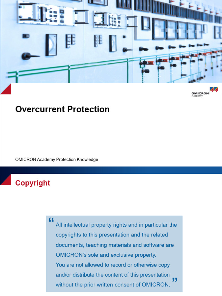 PRS - Theory Overcurrent Protection Complete - ENU | PDF | Electric Power | Electromagnetism