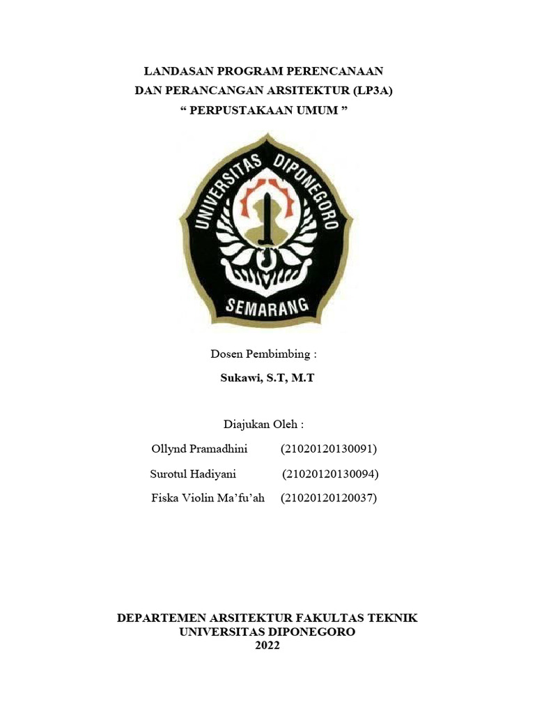 Lp3a Perpustakaan Revisi | PDF