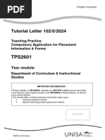 Unisa Teaching Practice Placement Guide | PDF