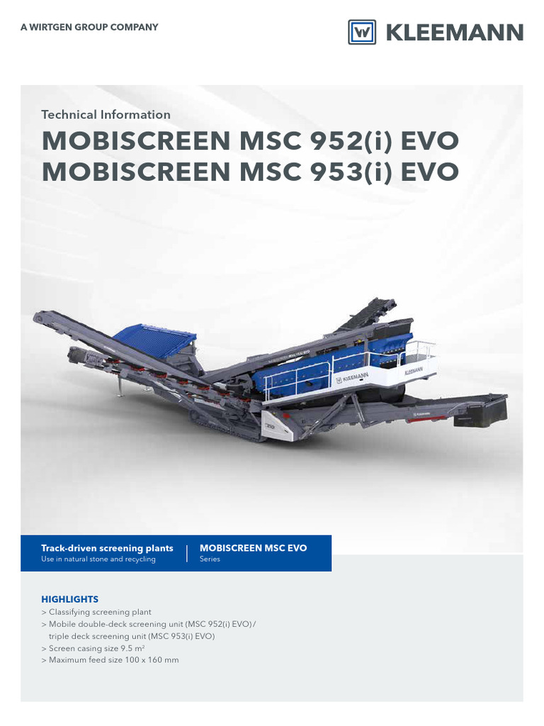 Kleemann MS 953 EVO | PDF | Length | Manufactured Goods