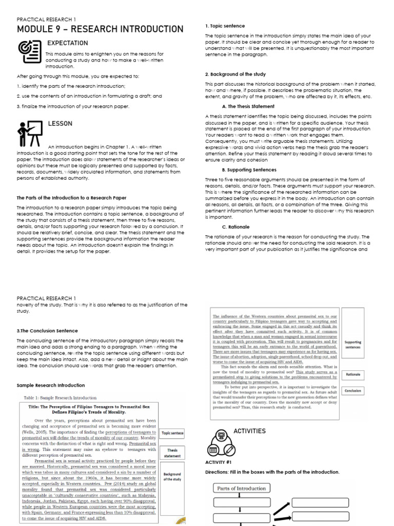 Research Introduction | PDF | Knowledge | Adolescence