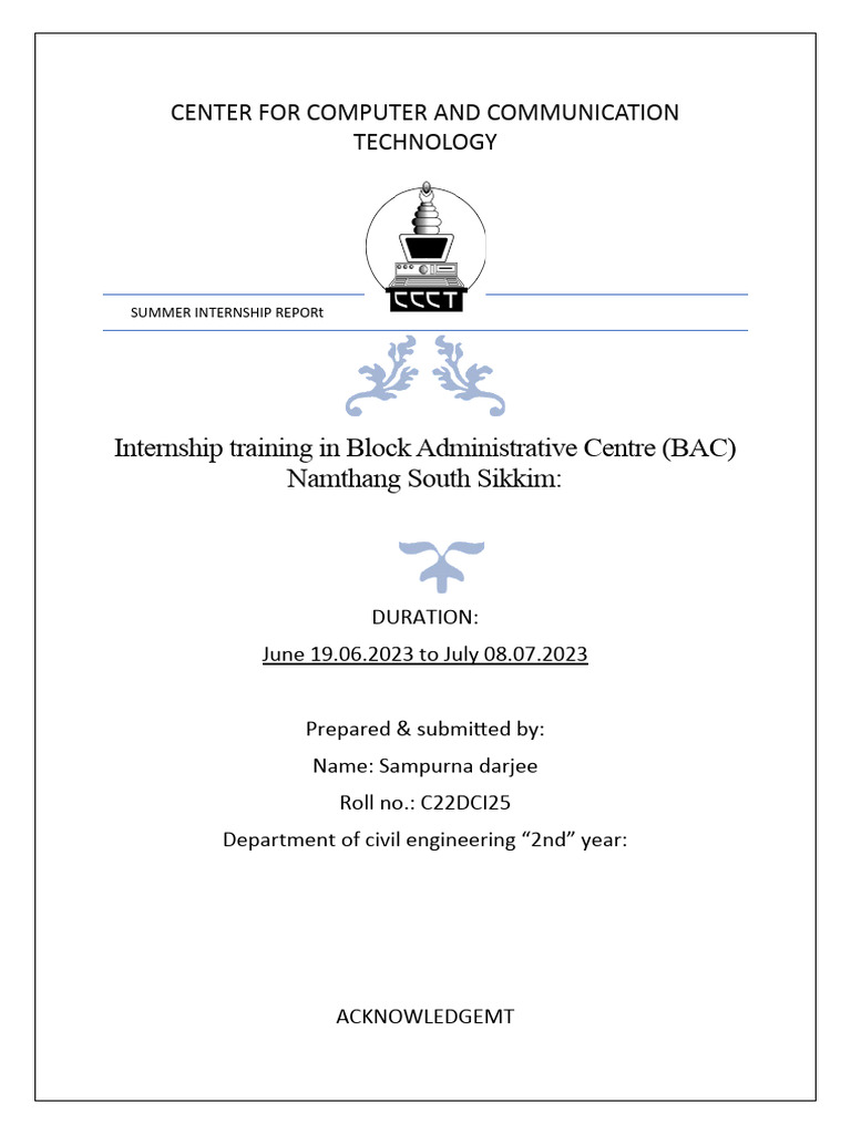 Summer Internship Report | PDF | Reinforced Concrete | Concrete