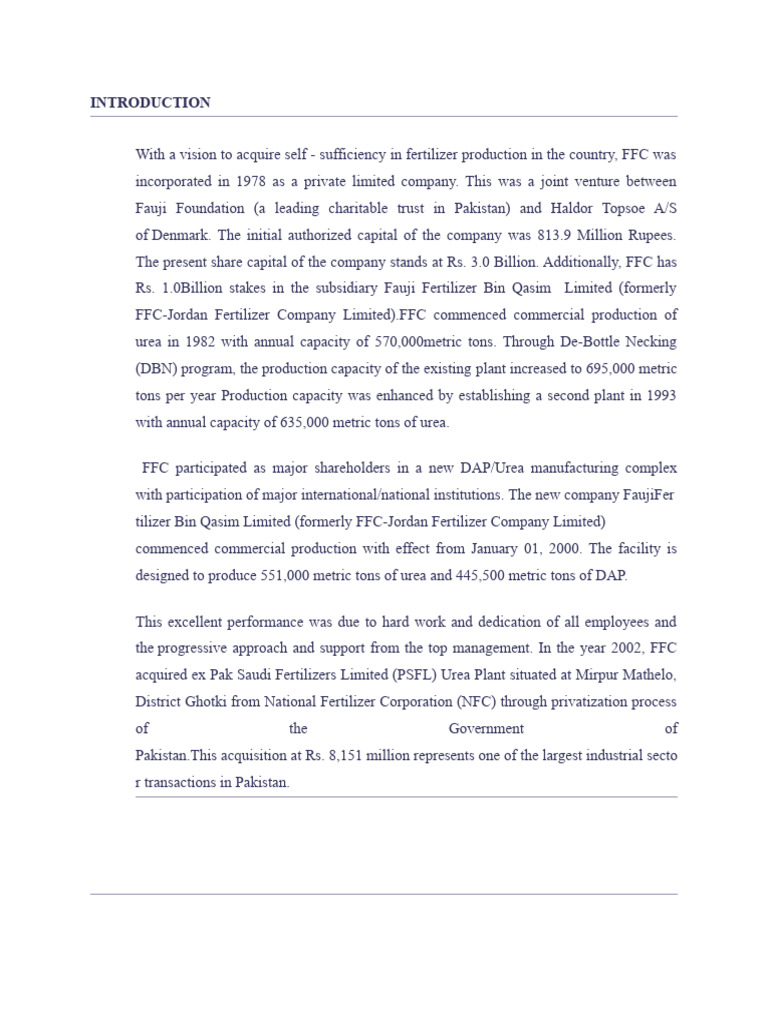 FFC | PDF | Business | Business Economics