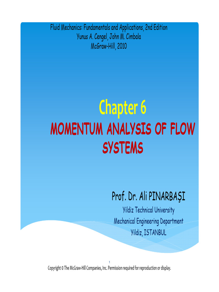Fluid CHP 6 Momentum Anaysis of Flow Systems | PDF