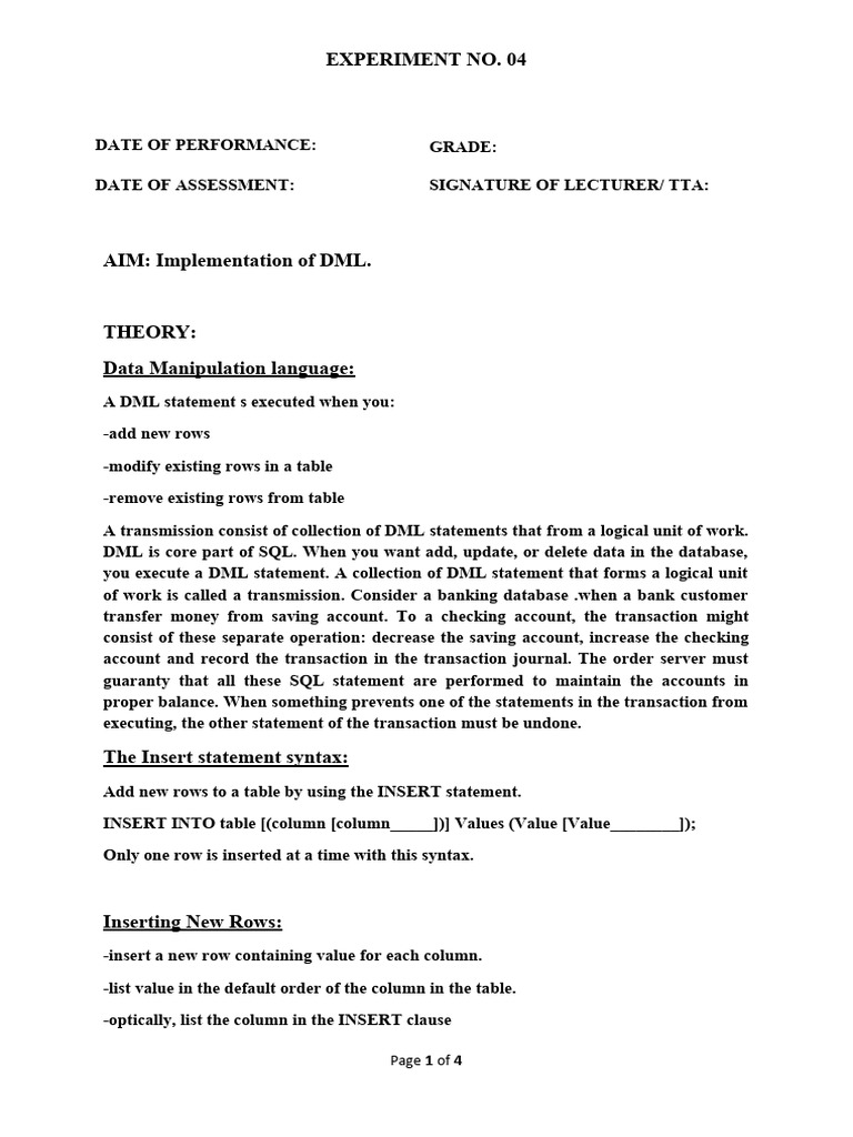 Dbms 4 Pdf Database Transaction Databases