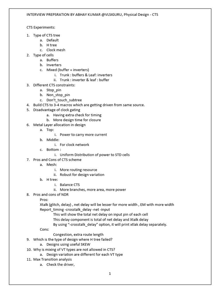 CTS | PDF | Computer Engineering | Electronics