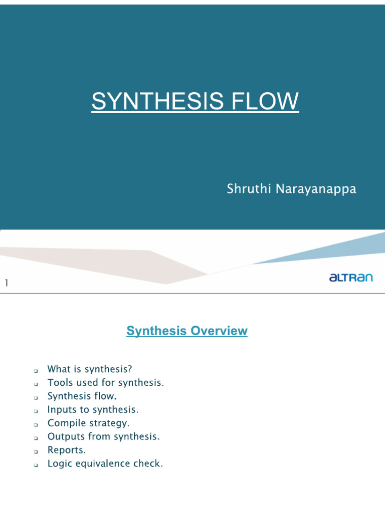Synthesis | PDF