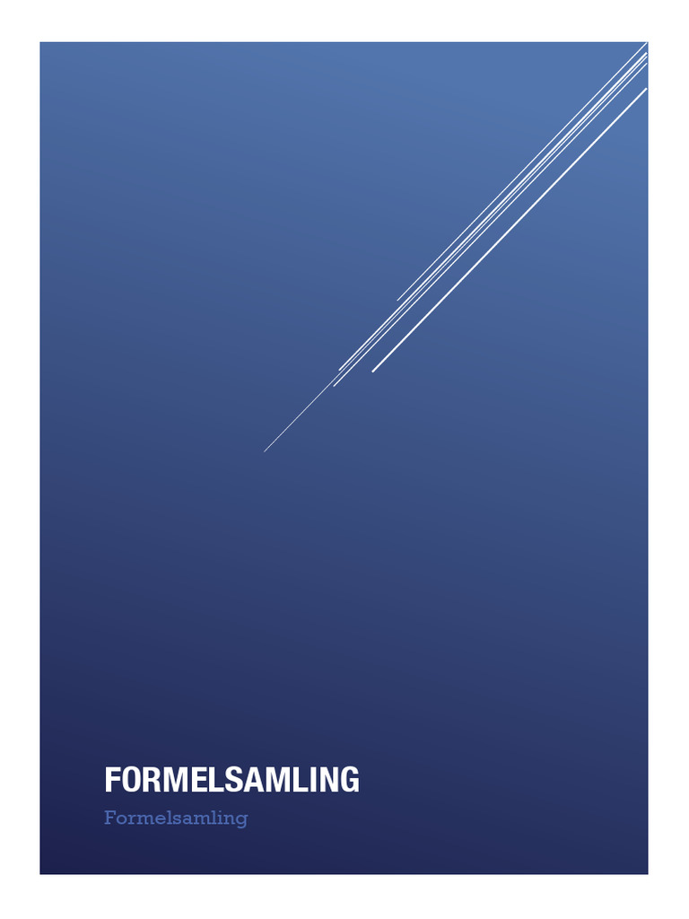 Blå Formelsamling | PDF