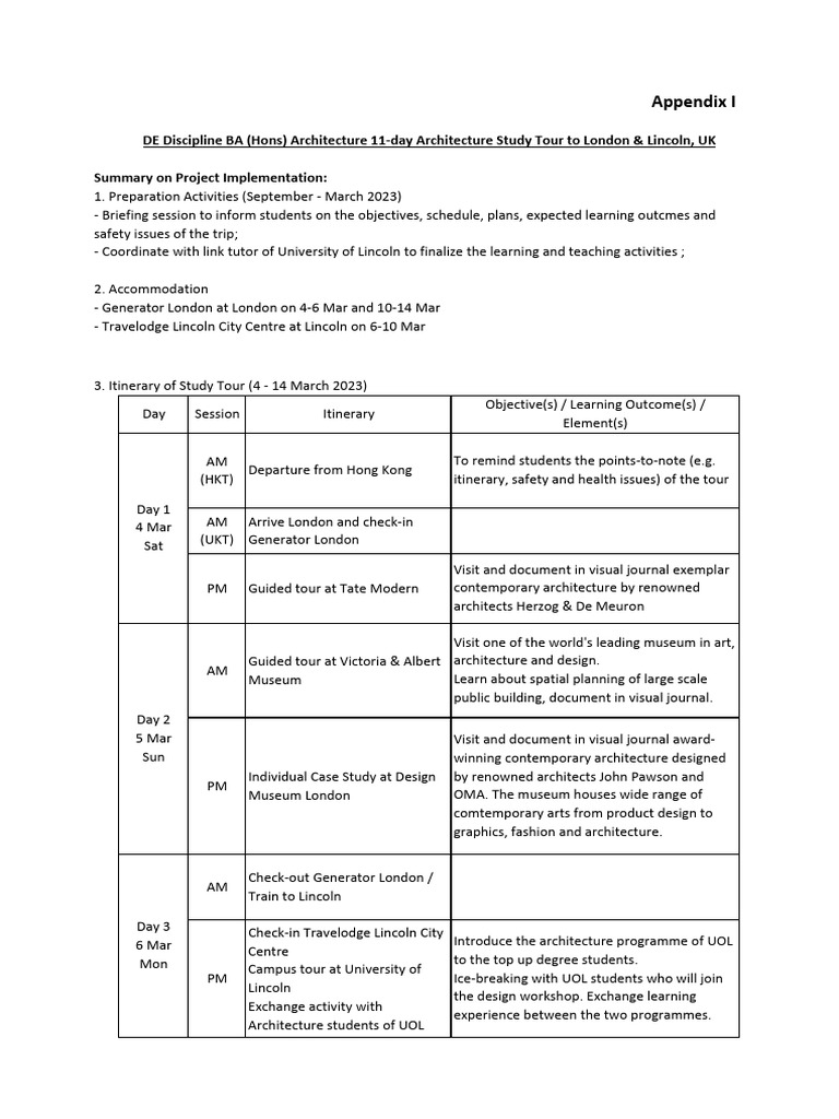 Appendix I | PDF | Architect | Design