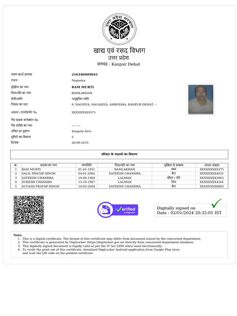 In Gov Up fcs-RATCR-216340409041ZZ163 | PDF