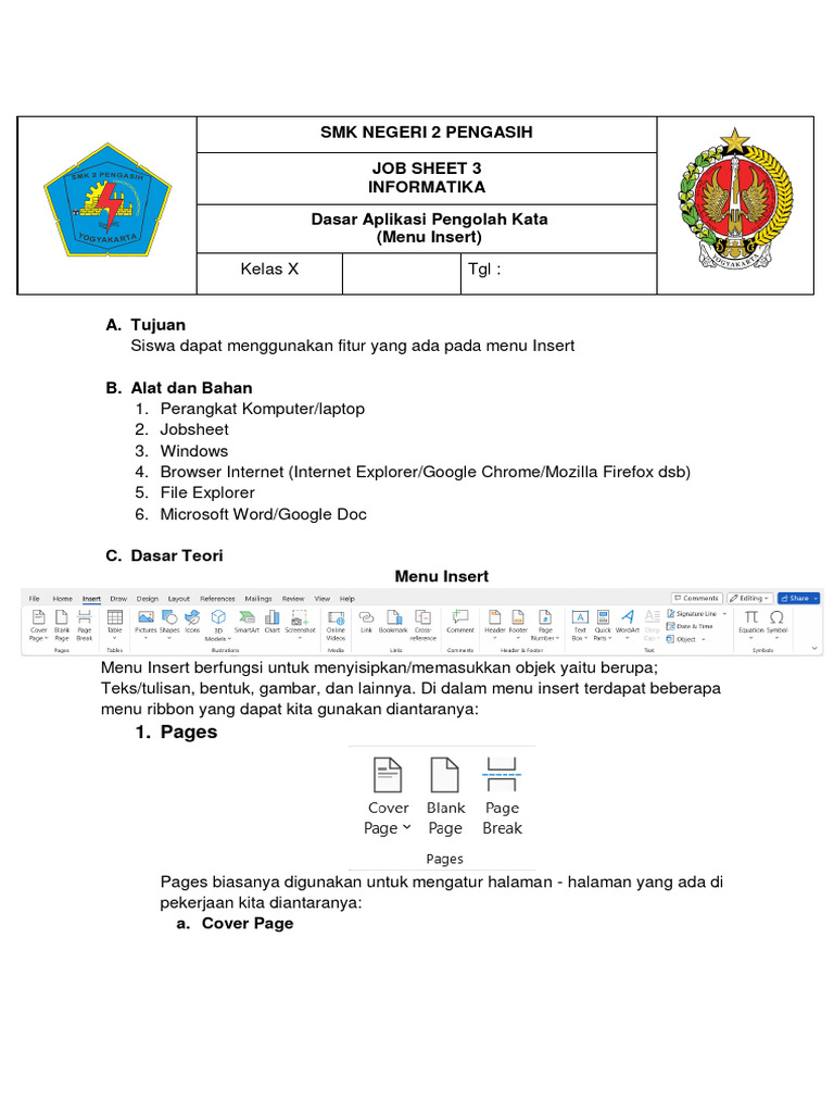 Jobsheet 3 | PDF | Seni