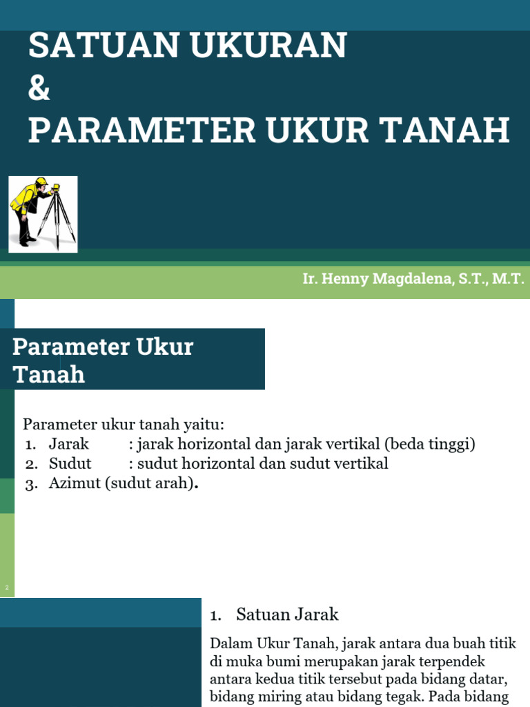 03 Ukur Tambang - Parameter Ukur Tanah | PDF