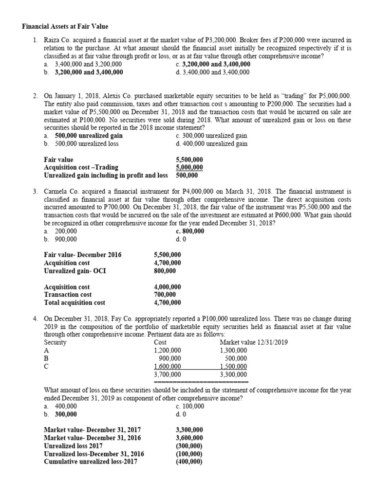 Assessment 3 2024 Financial Asset | PDF | Fair Value | Dividend