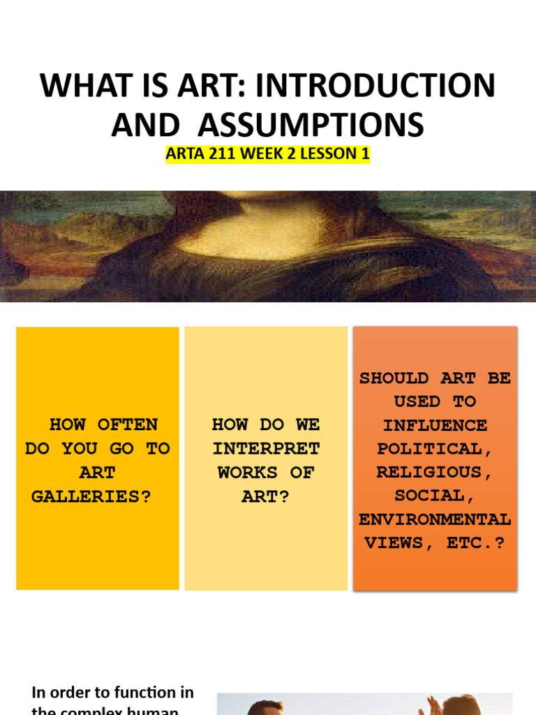 Art Introduction & Assumptions | PDF | Imagination | Experience