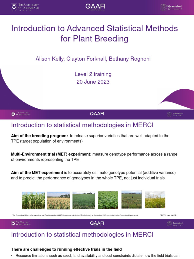 Experimental Design For Breeding | PDF | Plant Breeding | Statistics