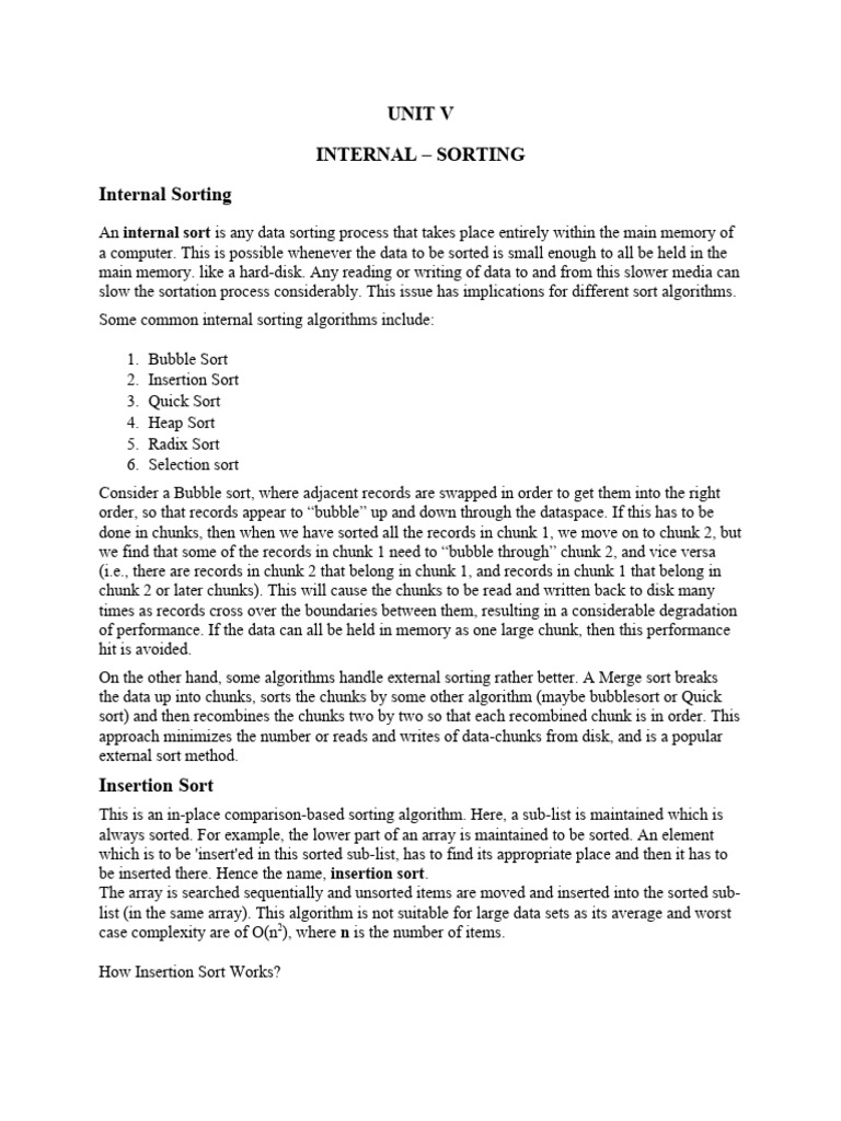 Data Structure Unit V Pdf Algorithms And Data Structures Computer Programming