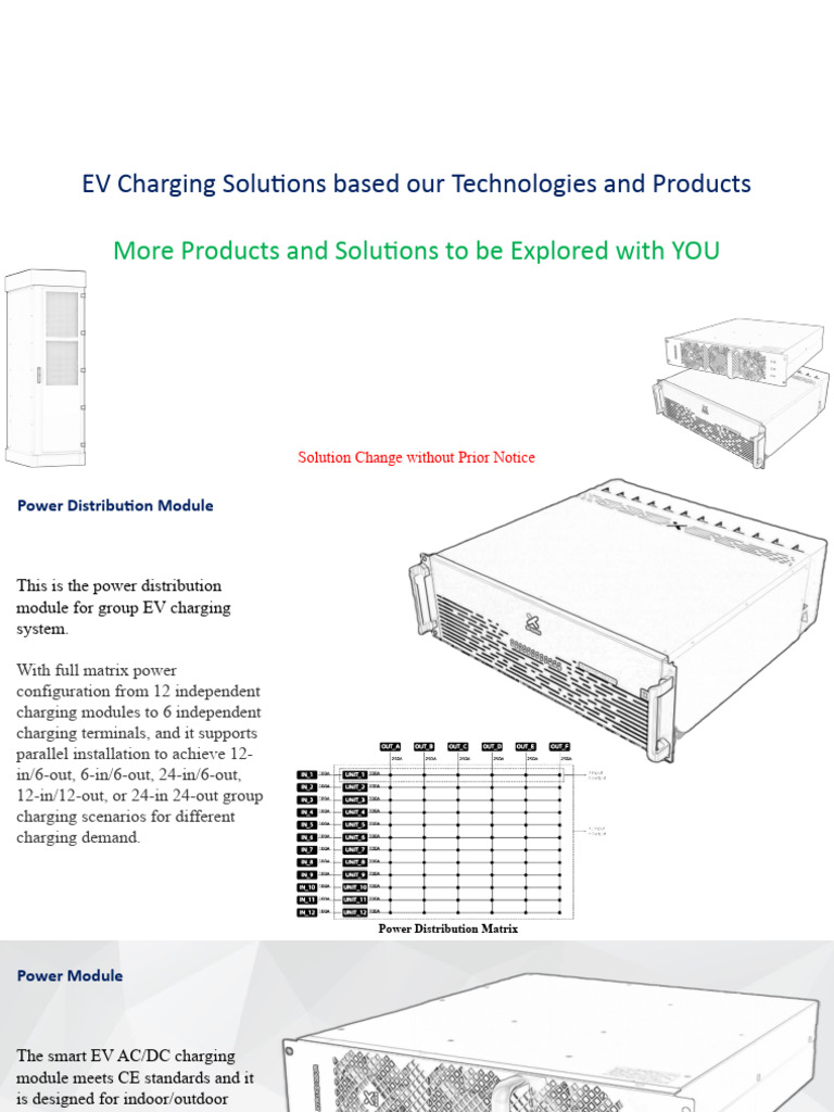 EV Charging Station Solutions | PDF | Direct Current | Electric Power Distribution