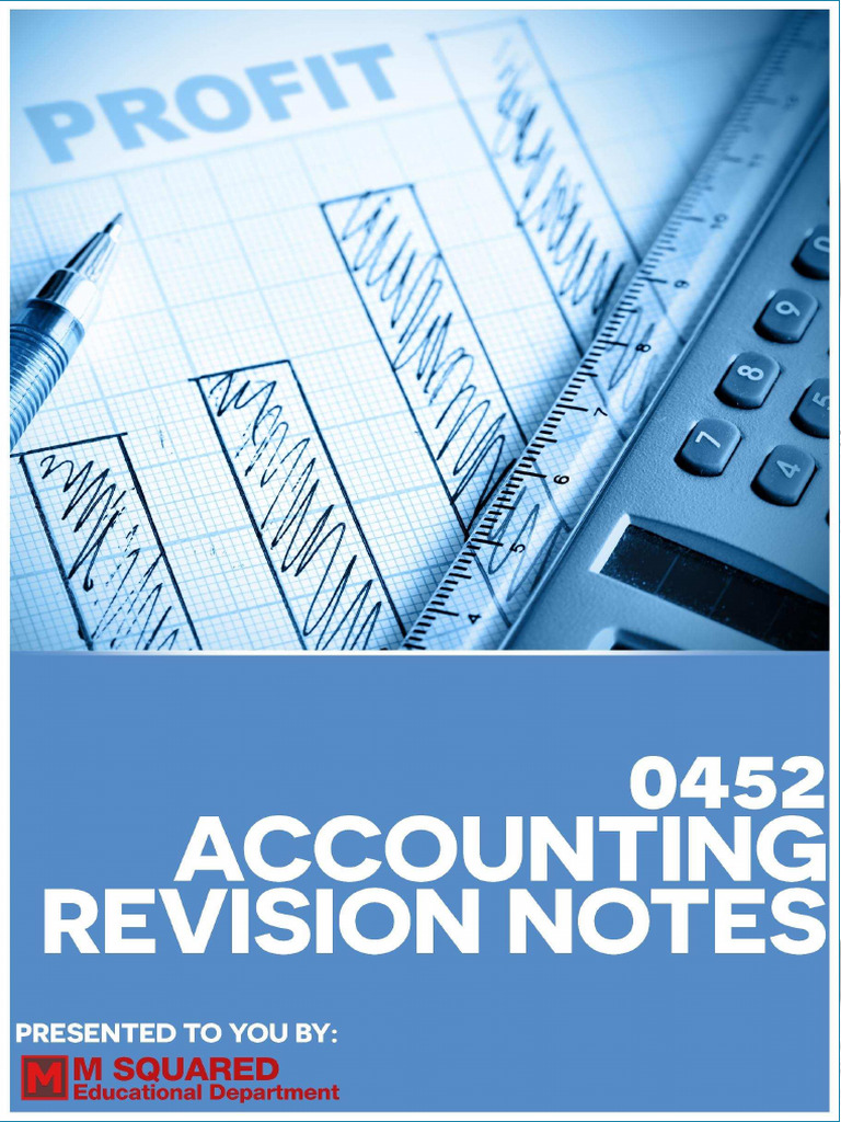 Accounting 0452 Revision Notes For The Y Pdf Debits And Credits Expense