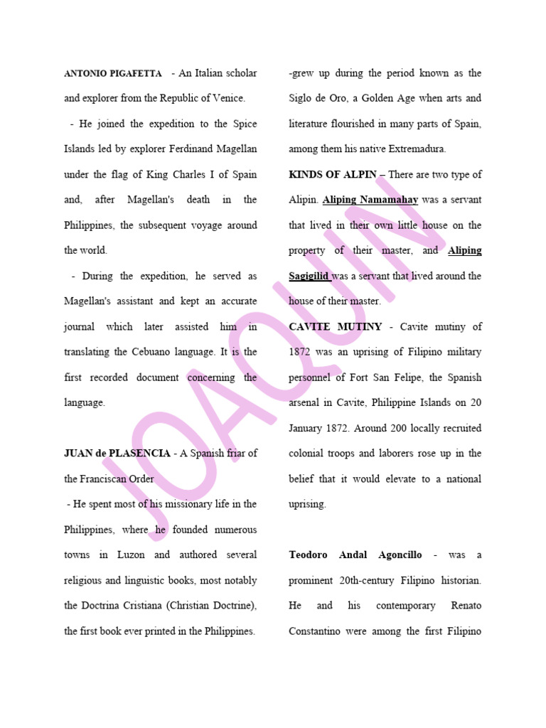 Riph Reviewer | PDF | Philippines