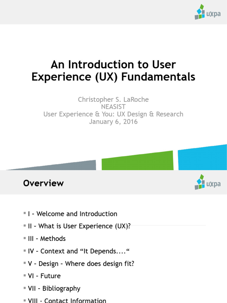 Simmons Intro To Ux Jan16 | PDF | Usability | User Experience