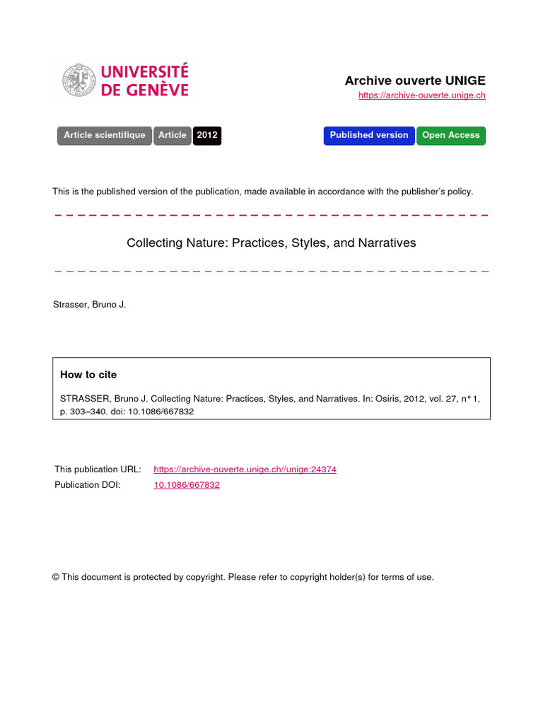 Strasser - Collecting Nature - Practices, Styles, and Narratives - 2012 ...