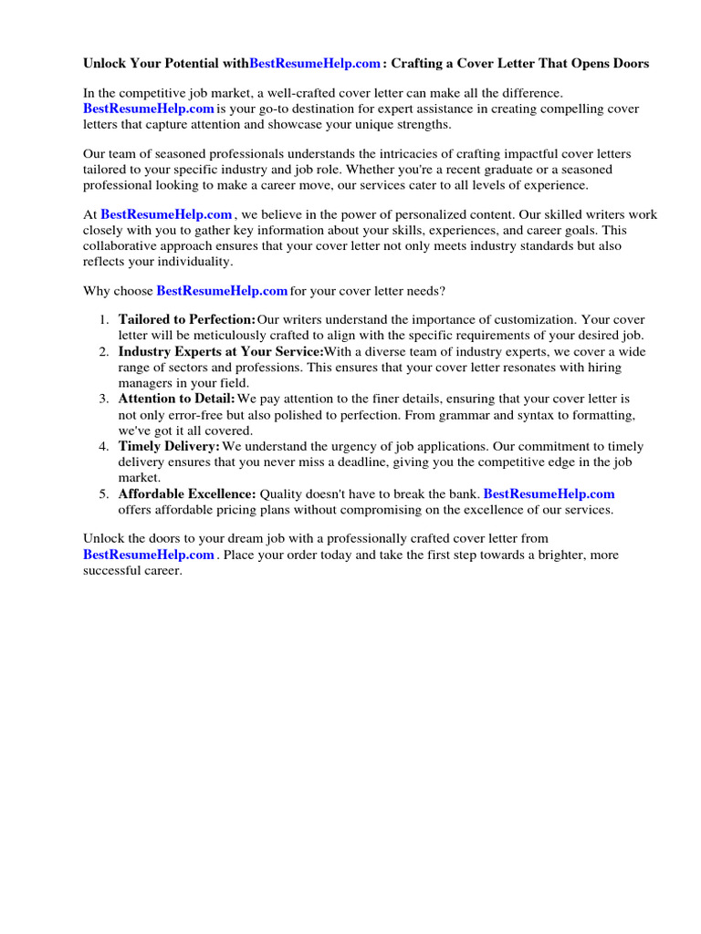 Cover Letter For Internal Job | PDF | Résumé | Recruitment