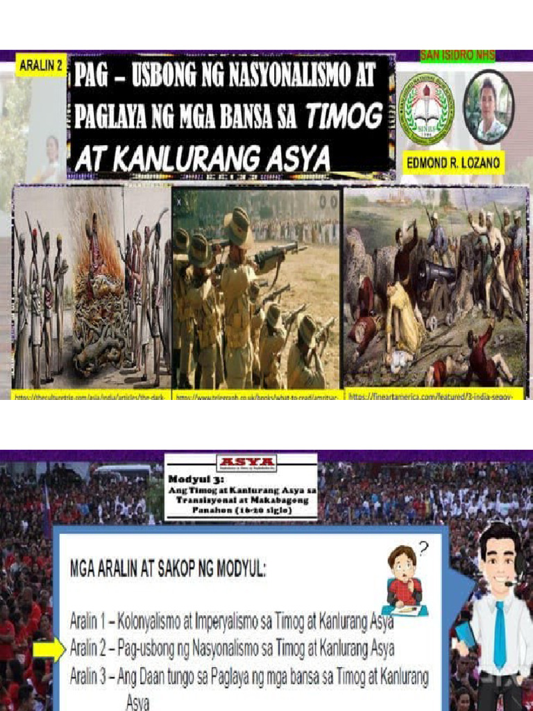 Pag Usbong NG Nasyonalismo at Paglaya NG Mga Bansa Sa Timog at ... Pag Usbong NG Nasyonalismo at Paglaya NG Mga Bansa Sa Timog at ...