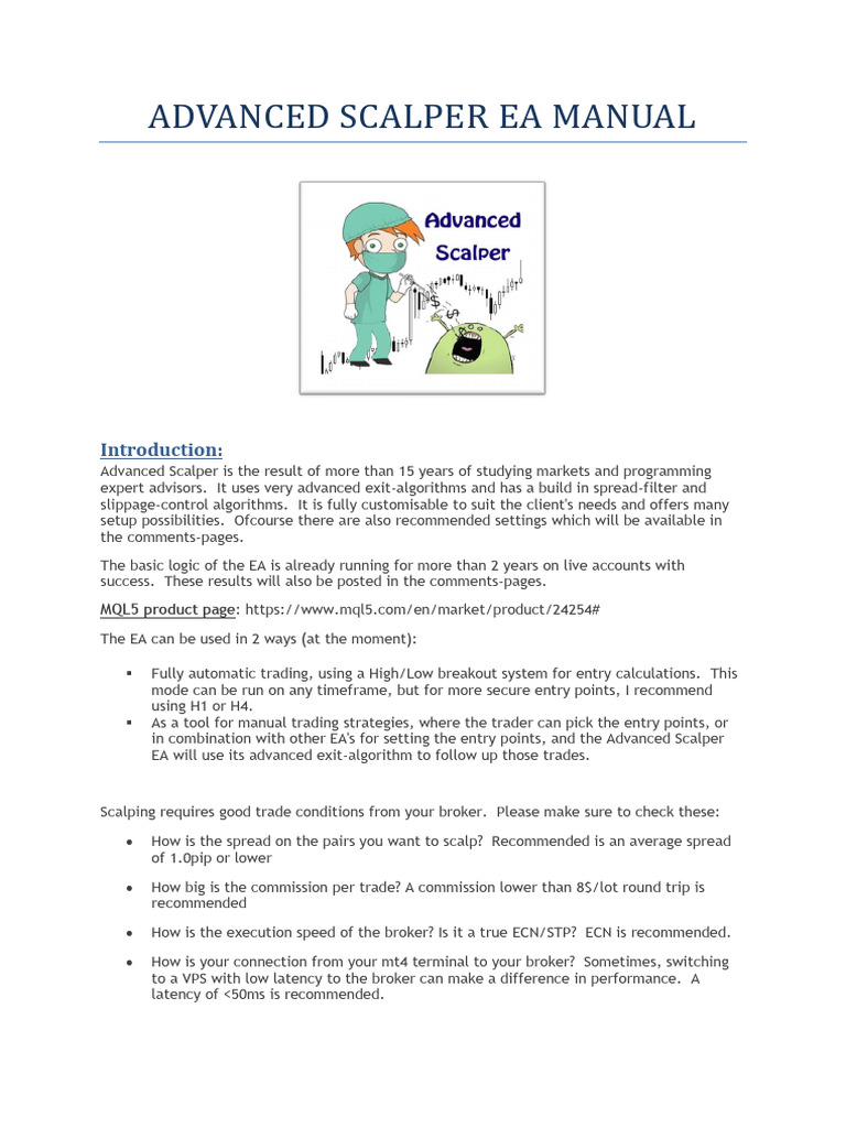 Advanced Scalper Ea Manual Pdf Parameter Computer Programming Default Computer Science 